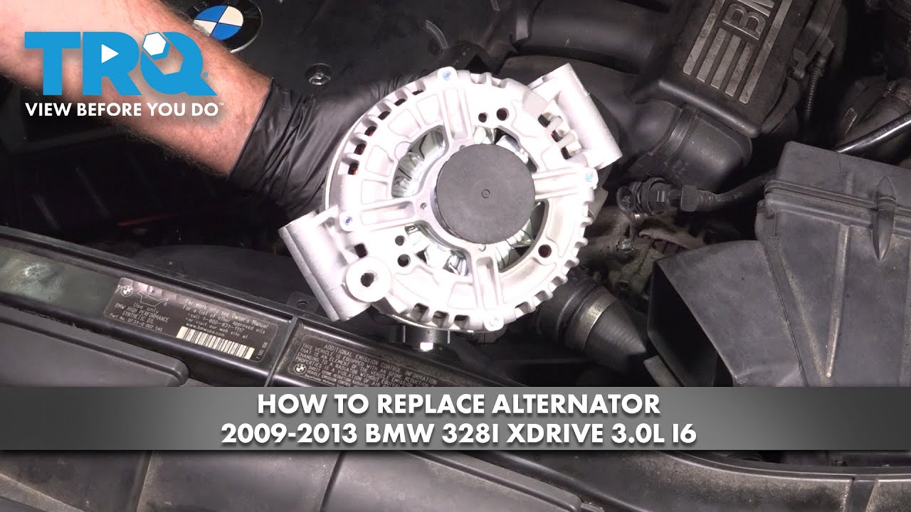 How to Replace Alternator 2009-2013 BMW 328i xDrive 3.0L I6 - YouTube