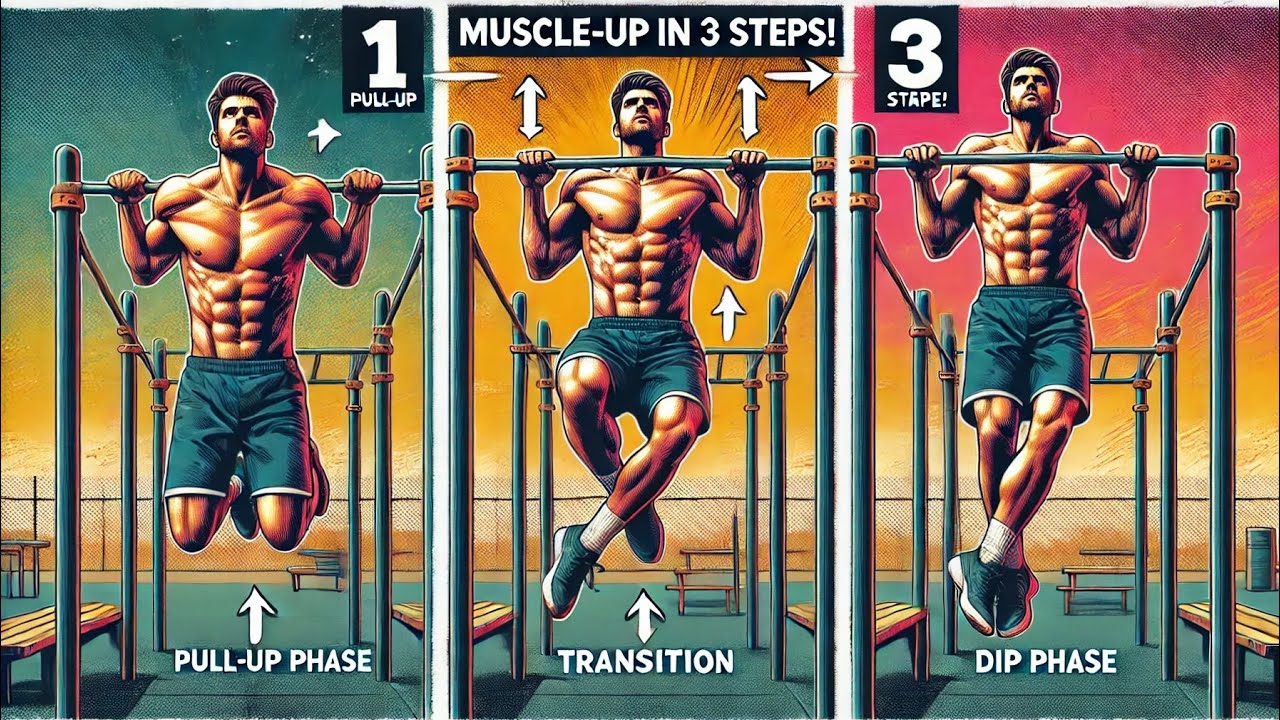 Learn how to do Muscle-Up in a Calisthenics Park | Muscle up tutorial # ...