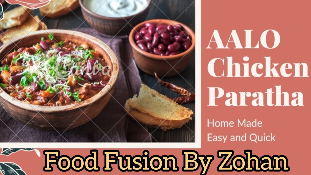 Allo chicken paratha # simple # quick # food Fusion By Zohan - YouTube