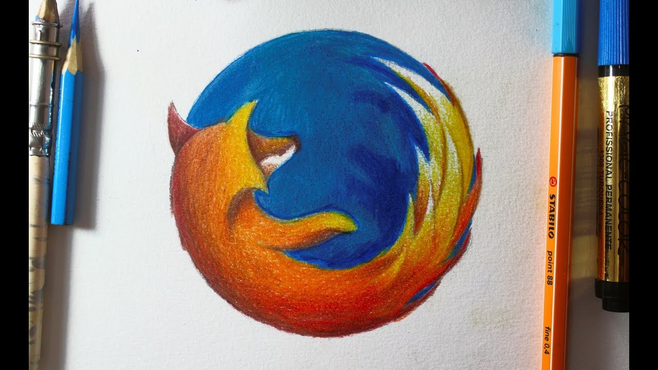 Como desenhar o logotipo do Mozilla Firefox - Atevaldo Novais - YouTube