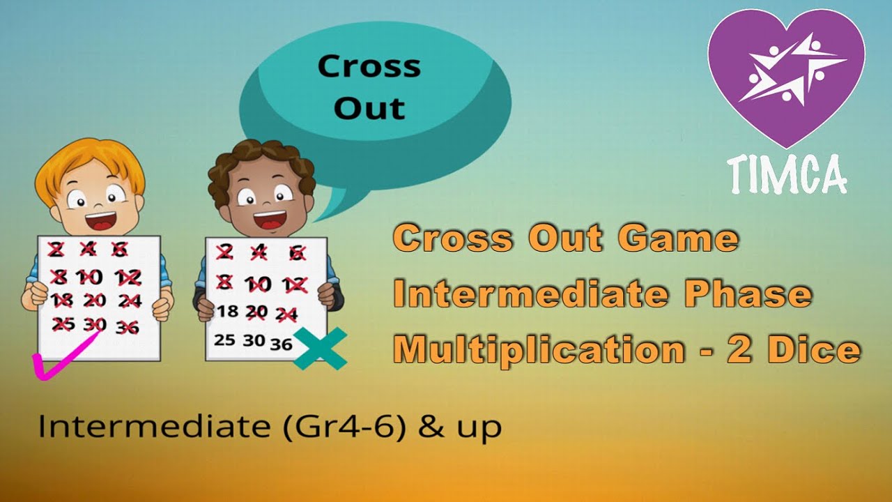 Math Resources Games - Cross Out Game with 2 Dice (Intermediate Phase ...