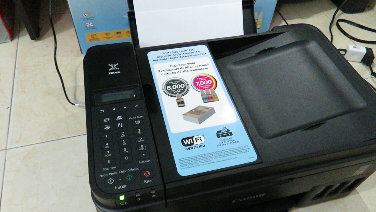 Copia al 150% Canon Pixma G4100 - YouTube