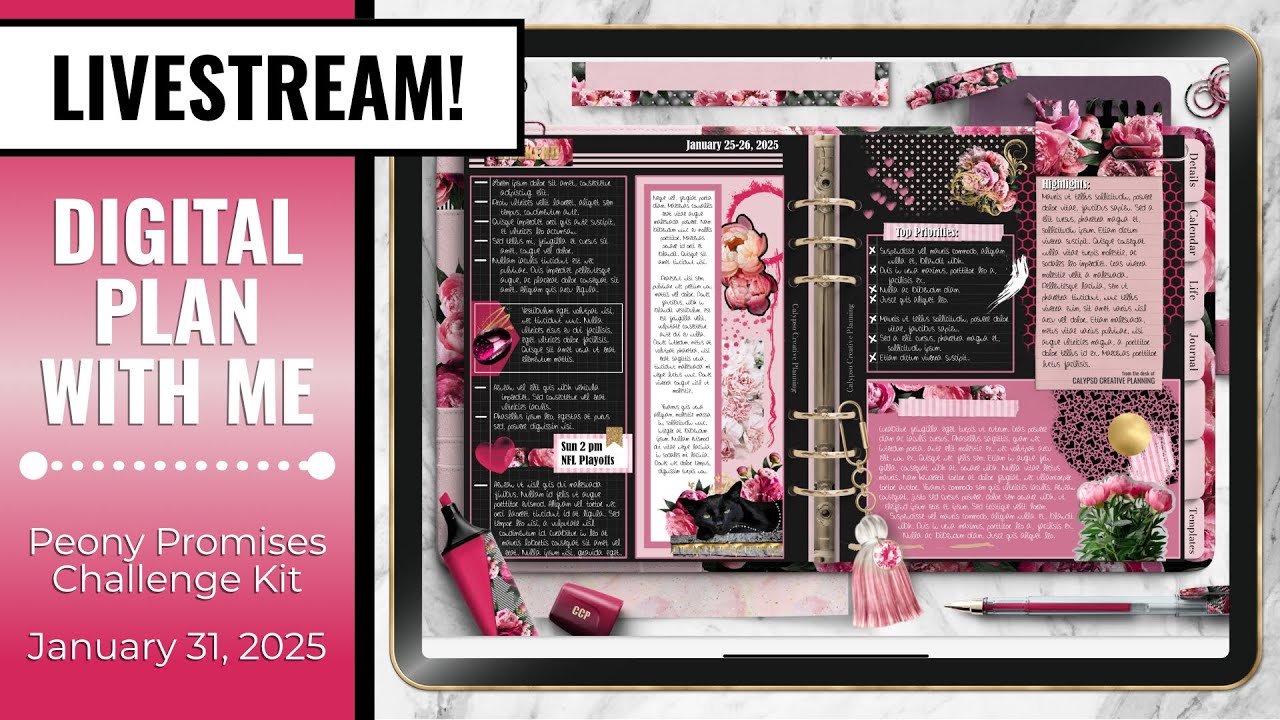 LIVESTREAM // Peony Promises Challenge Kit / January 31, 2025 - YouTube