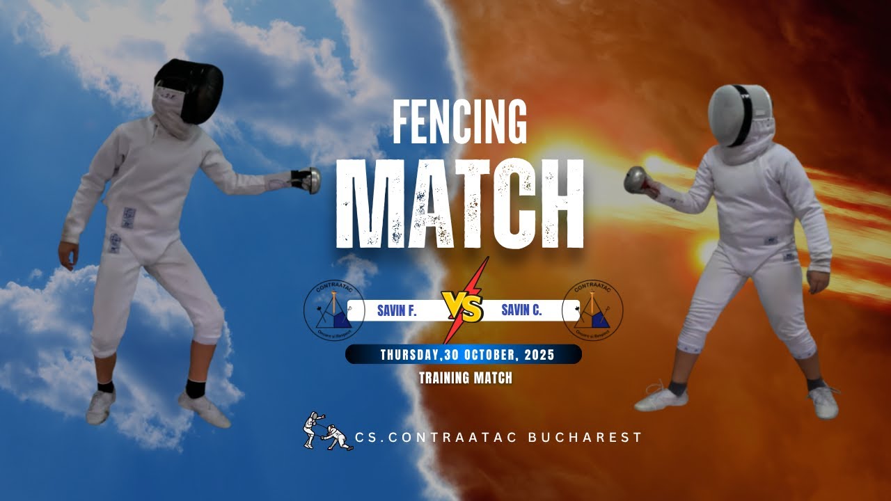 Brothers Fencing Duel 🤺 | Intense 15-Touch Epee Match | CS.Contraatac ...