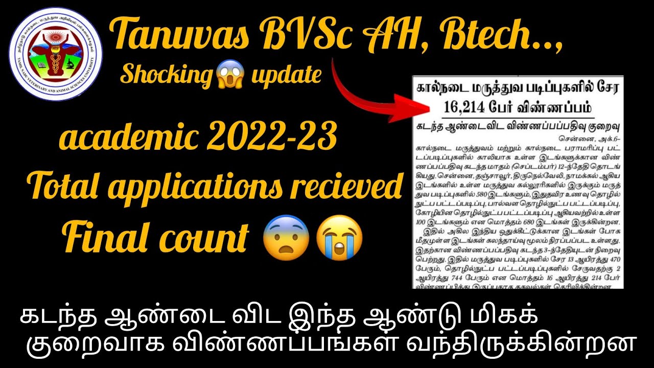 total number of applications received final count announced by ...