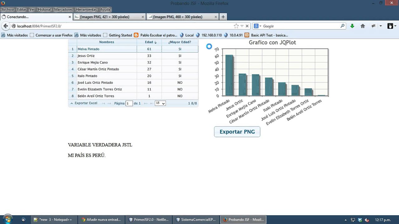 Ejemplo Simple Java Jsf Facelets Html Javascript Css Jqgrid Jqplot 6776