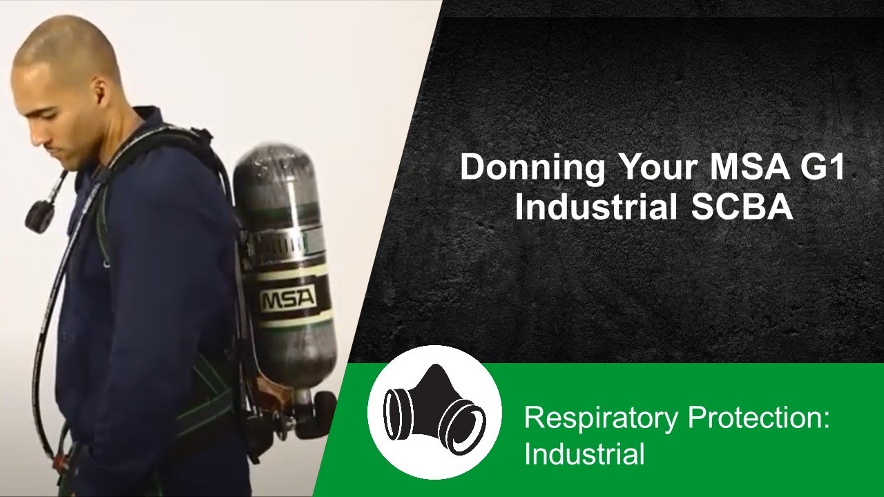 Donning Your MSA G1 Industrial SCBA - YouTube