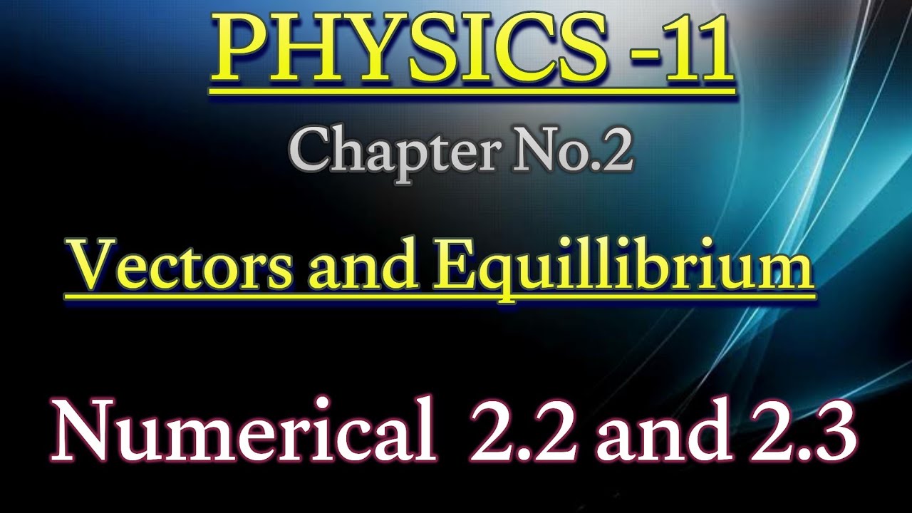 11 class physics chapter 2 solved numericals | numerical 2.2 and 2.3 ...