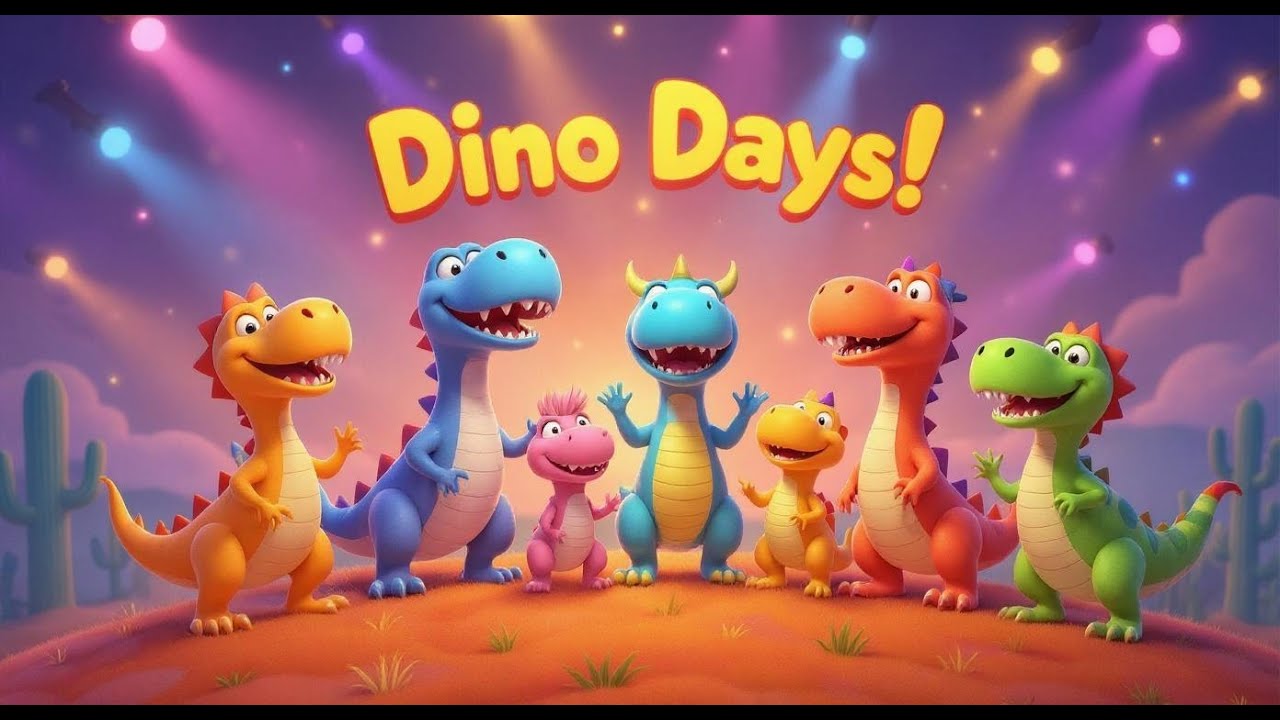 Dino Days: 7 Days of Fun with Dinosaurs! 🦖🦕 Kids' Song Learning Days of ...
