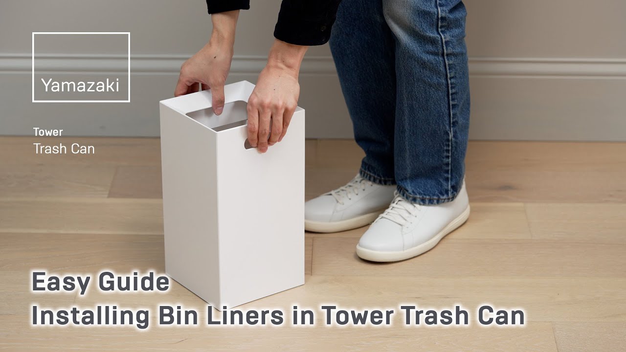 Easy Guide: Installing Bin Liners in Tower Trash Can - YouTube