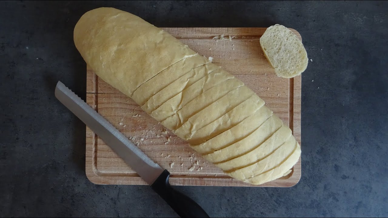 Buttery soft french batard bread recipe (with secret ingredience) - YouTube