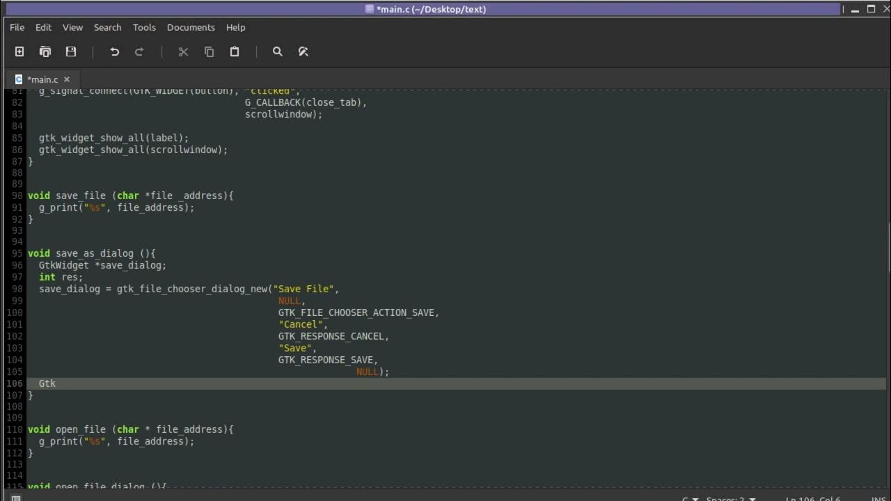 GTK 3 GUI in C FileChooserDialog 2 - YouTube