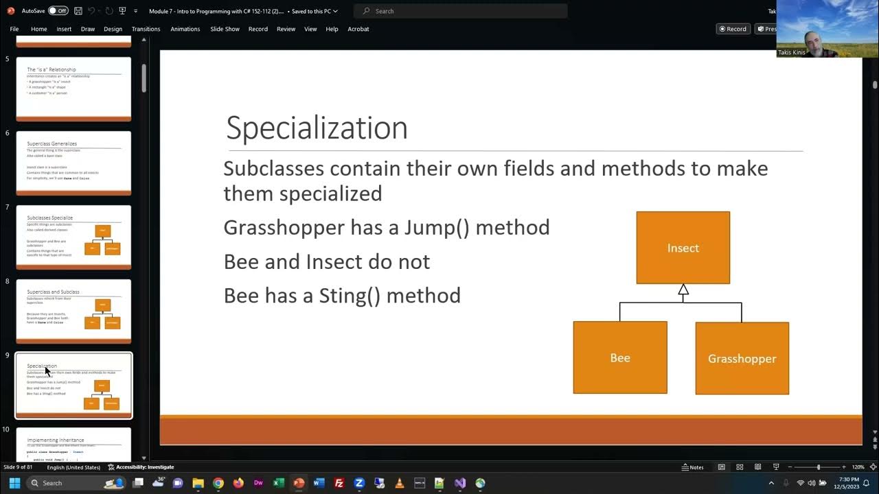 Intro to Programming in C# - Module 7 Lecture/Demo Part 1 - Fall 2023 Term 2 - YouTube