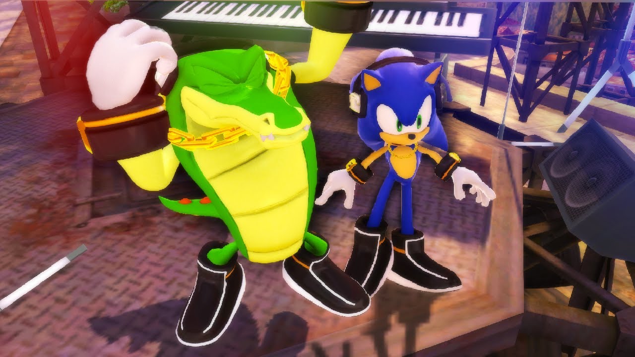 Sonic and Vector jamming to some tunes! 🎵 - YouTube