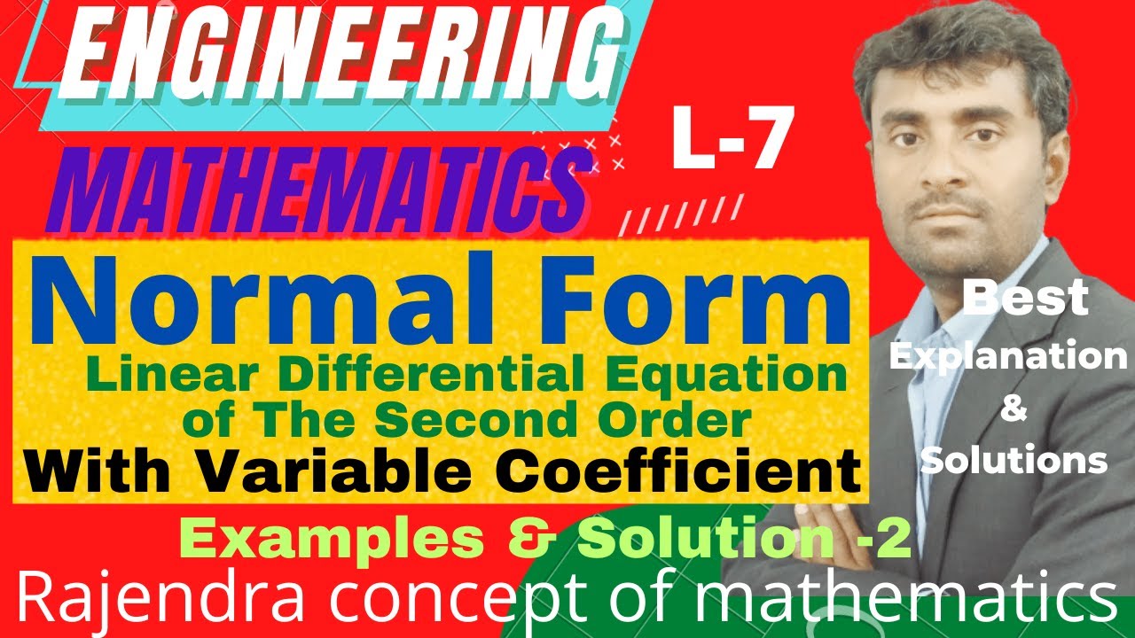 Normal Form - Linear Differential Equation of Second Order With ...