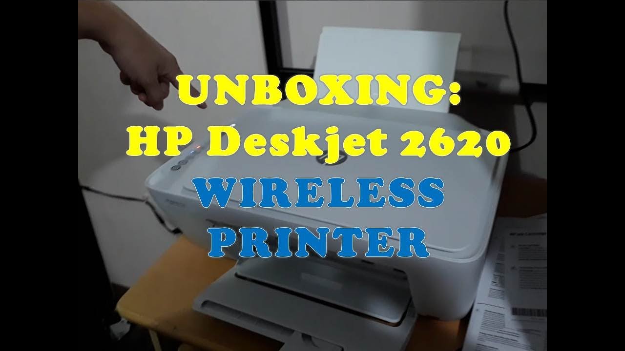 Unboxing Hp Deskjet 2620 / Wireless printer - YouTube