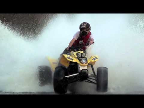 ATV Skimming Water!! 400EX 4x4 600EX Water Skipping! Drifting on Water!!!!