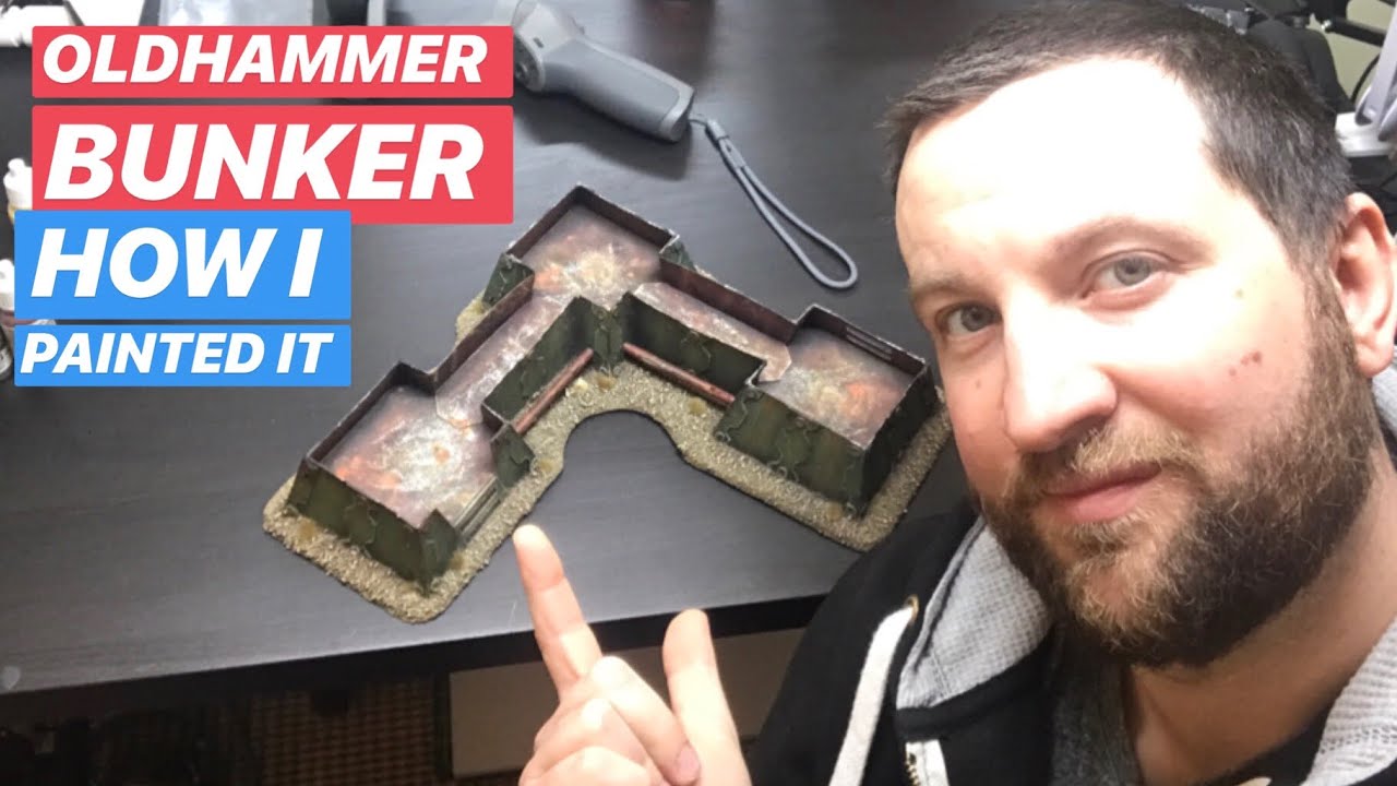 How I Painted: Oldhammer Cardboard Bunker Scenery from a 1995 White ...