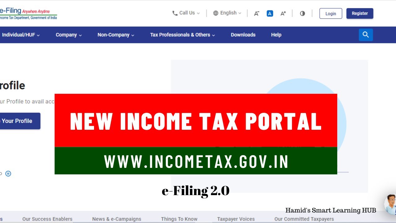 New Income Tax Portal Overview| www.incometax.gov.in - YouTube