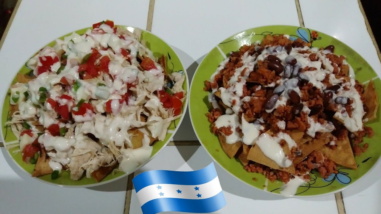 Nachos de pollo y chorizo😋🍴Hondureños faciles y deliciosos💜 - YouTube