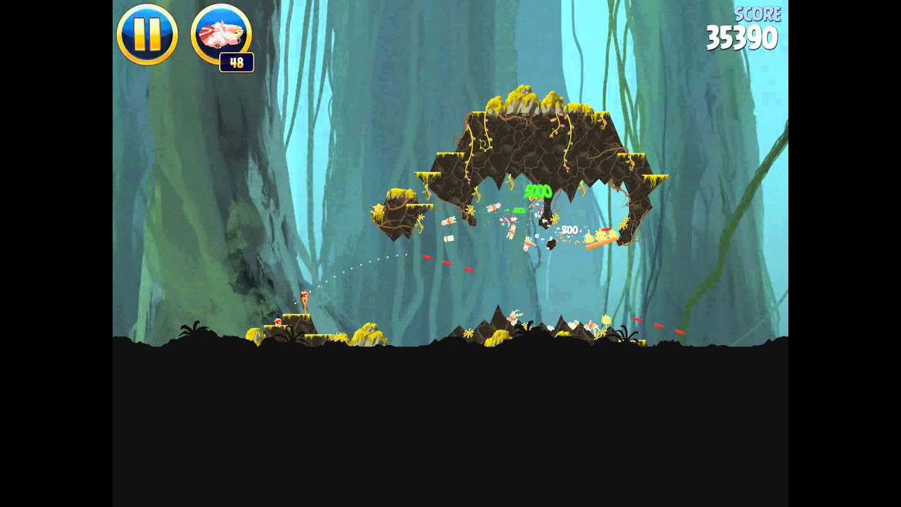 Angry Birds Star Wars - Path of the JEDI - level J-6 Walkthrough - YouTube