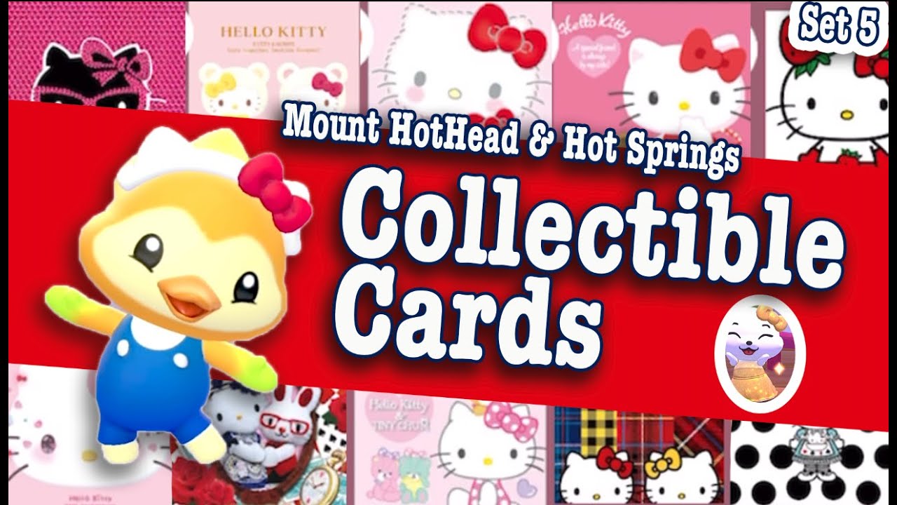 HKIA Hello Kitty Card Locations - Mount Hothead & Hot Springs - Set 5 | 50th Anniversary Event ...