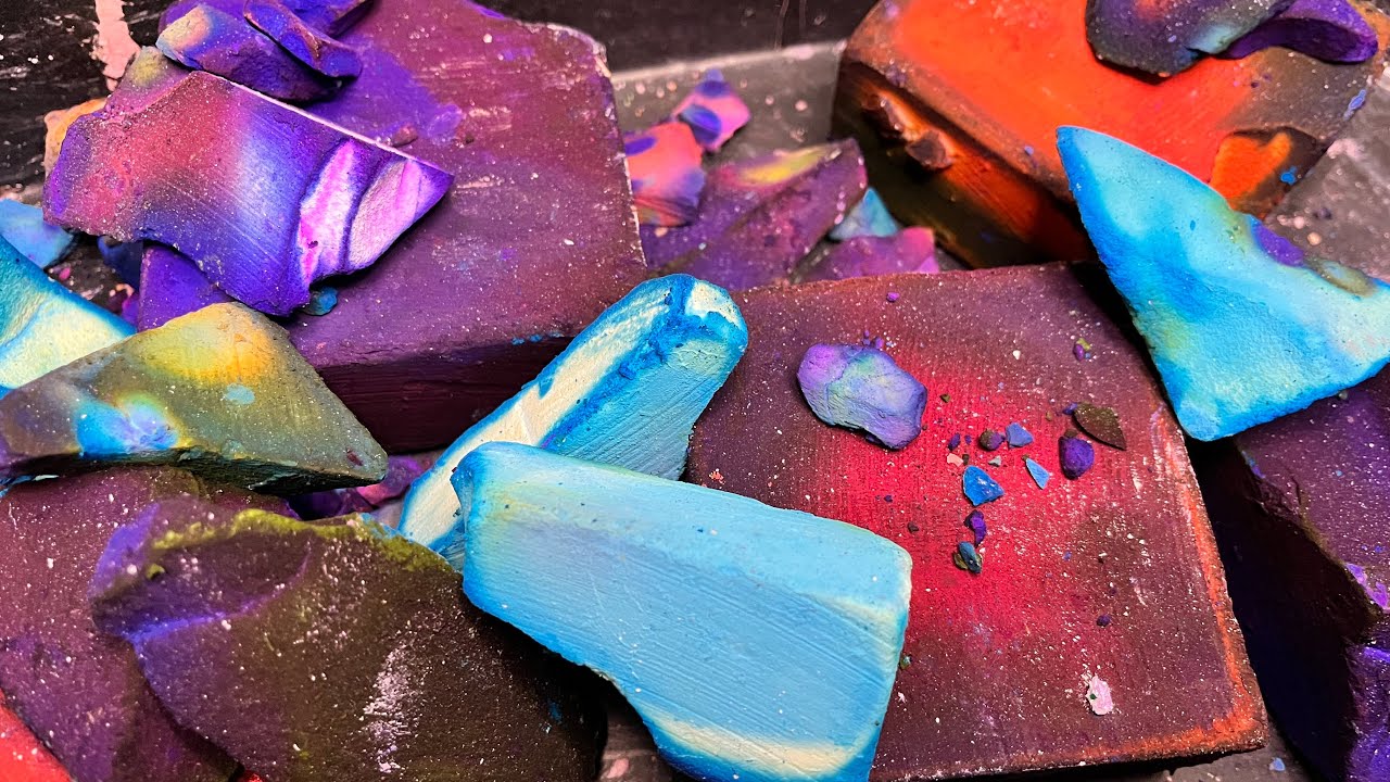 Vibrant Deep Dyed Gym Chalk | Oddly Satisfying - YouTube