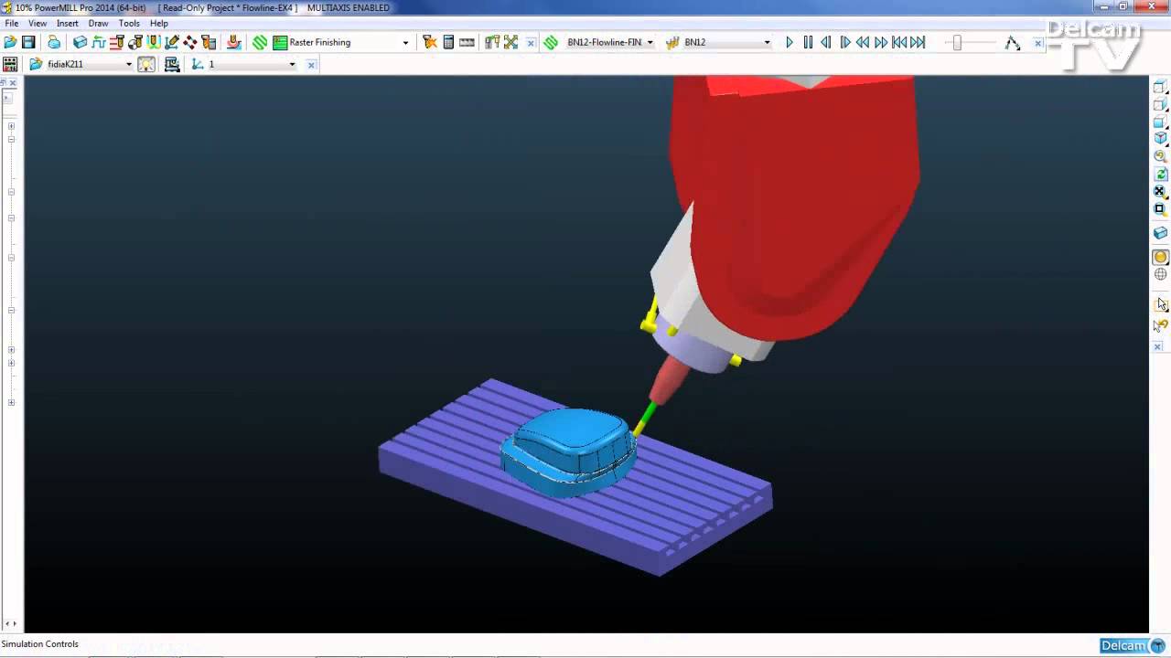 PowerMILL & Fidia K211 - YouTube