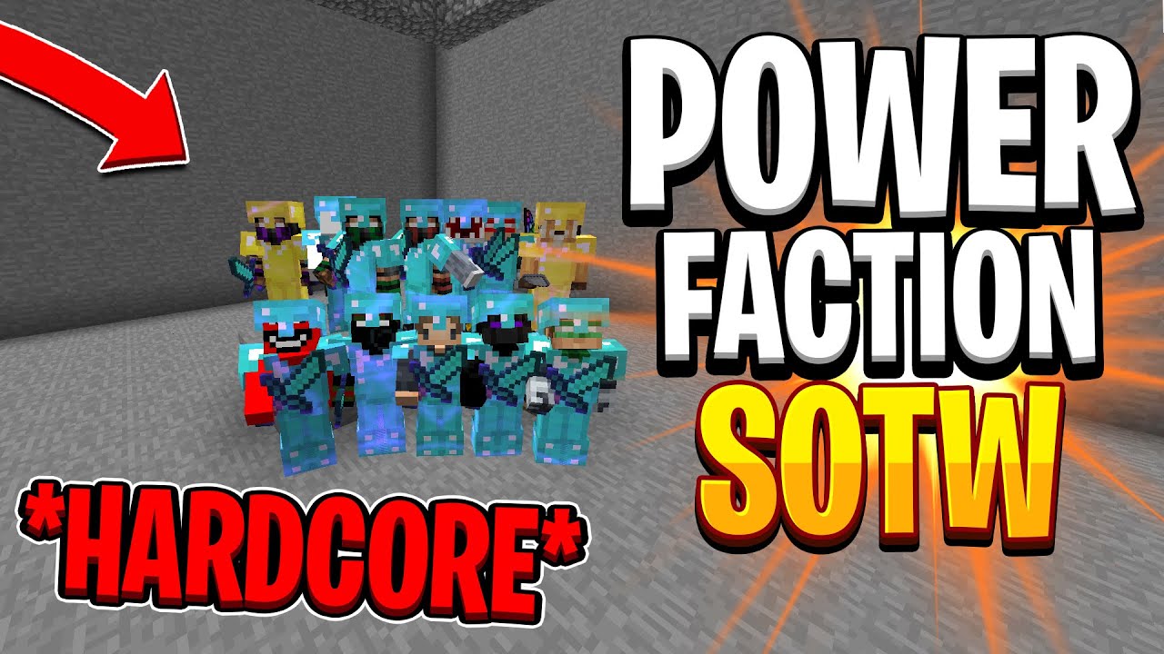 Living as a *HARDCORE* Power Faction SOTW!! | Minecraft HCF - YouTube