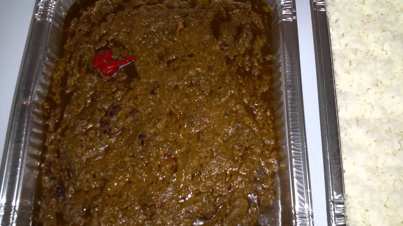 Cassava leaves and white rice. - YouTube