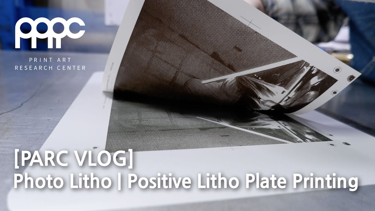 [PARC VLOG] Presensitized Plate (Photo Litho) Printing | PS판을 이용한 석판화 ...