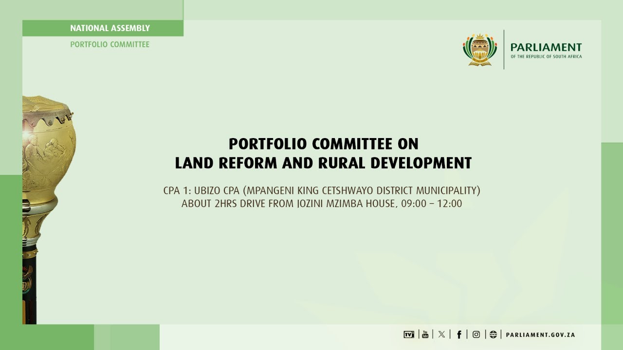 Portfolio Committee on Land Reform and Rural Development, 26 February ...