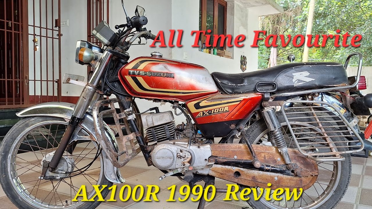 TVS SUZUKI AX 100R 1990 REVIEW - YouTube