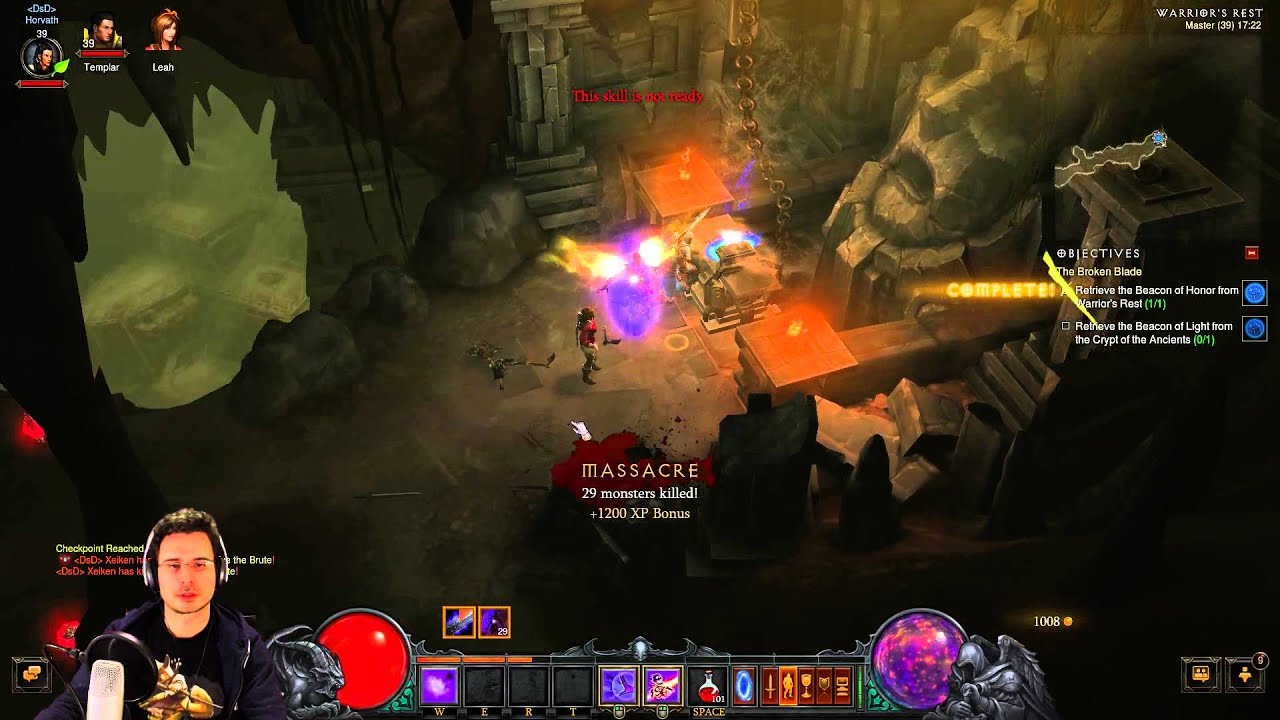 Diablo 3 - Leveling up a Wizard in Season 2 (2.1.2) - YouTube
