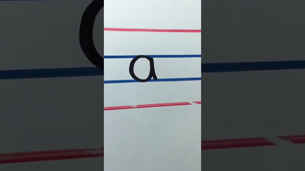 Write the letter a - lowercase a | how to write lower case letter a ...