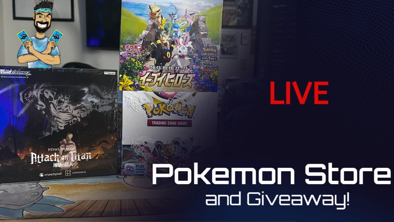 *Live* Pokemon Pack Opening Store! Let's Have Some Drinks! - YouTube