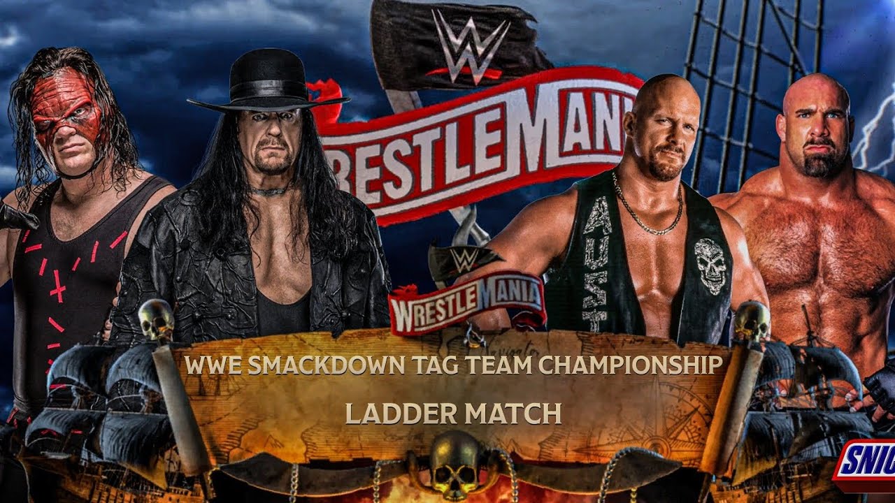 Undertaker & Kane VS Goldberg & Steve Austin | Tag Team Ladder Match ...