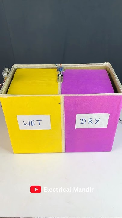 Dry and wet segregator project using arduino #shorts #arduino #trending - YouTube