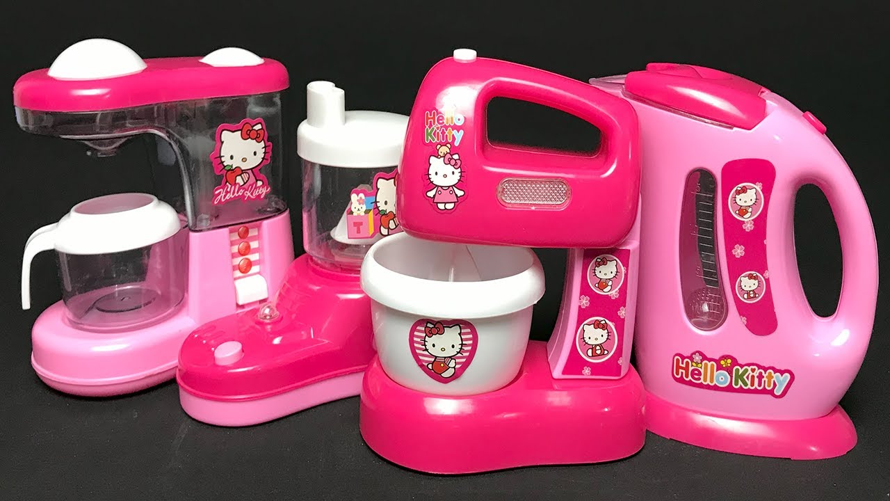 6:57 Minutes Satisfying with Unboxing Hello Kitty Machine Set Review ...