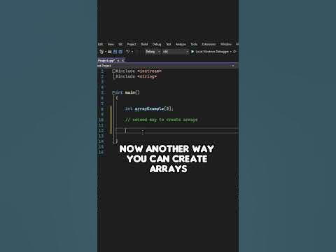 Here's How To Use Arrays In C++ Programming! #shorts - YouTube