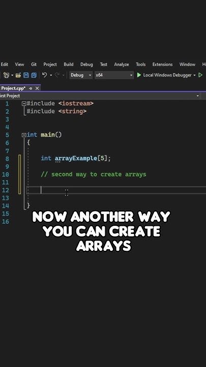 Here's How To Use Arrays In C++ Programming! #shorts - YouTube