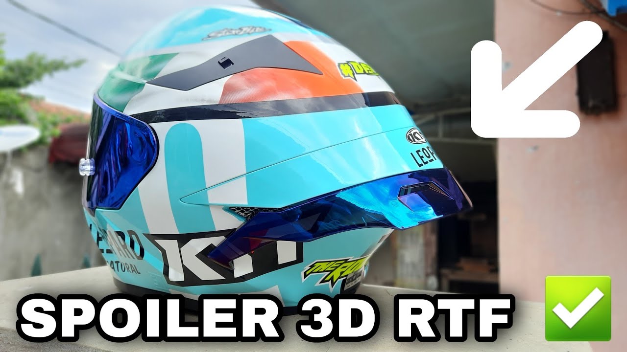 TUTORIAL‼️ Pasang SPOILER 3D RTF KYT TT COURSE || Helm Rossi 46 - YouTube