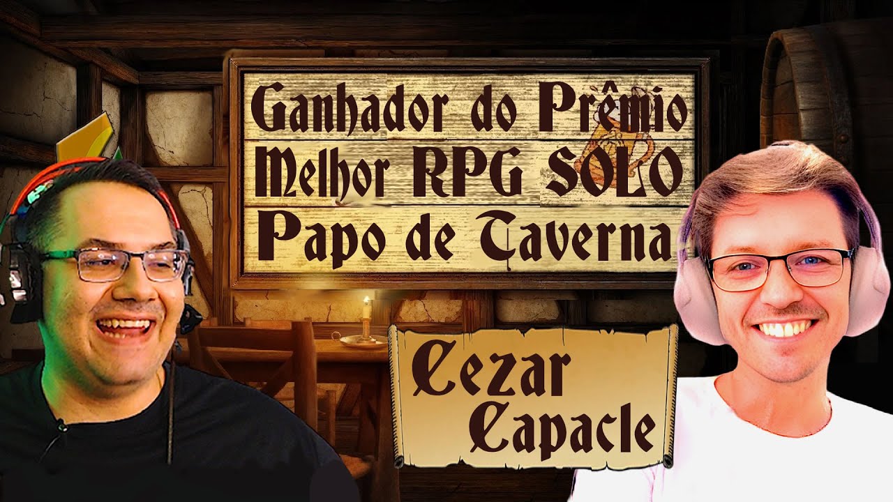 CEZAR CAPACLE: Ganhador do Prêmio MELHOR JOGO DE RPG SOLO com NOT A DEMON no Papo de Taverna ...