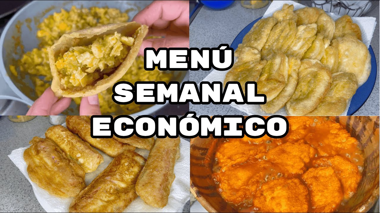 MENÚ SEMANAL ECONÓMICO/FABI CEA #menusemanal #recetasfaciles #ahorra # ...
