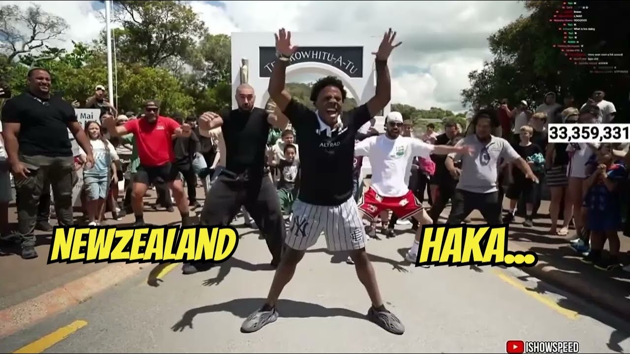 IShowSpeed Performs HAKA in New Zealand! - YouTube