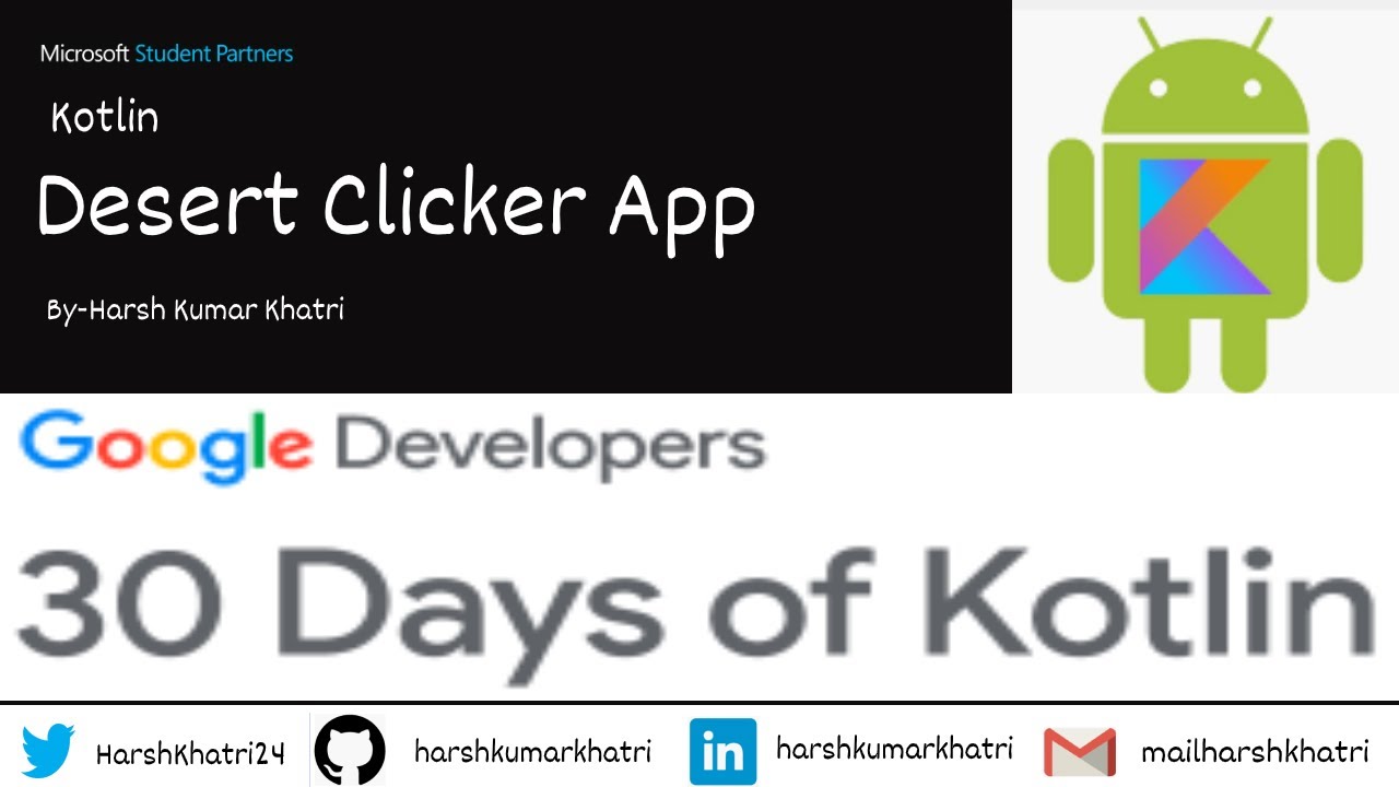Desert Clicker App || 30DaysofKotlin || Project || Harsh Kumar Khatri ...