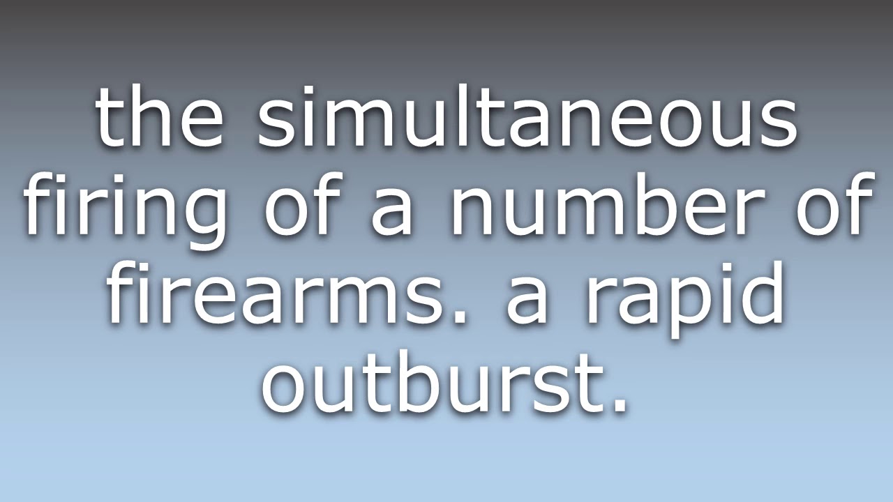 What does Fusillade mean? - YouTube