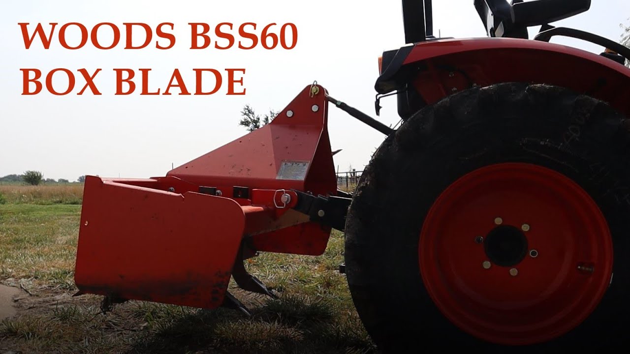 Kioti CK3510 SE with Woods BSS60 Box Blade - YouTube
