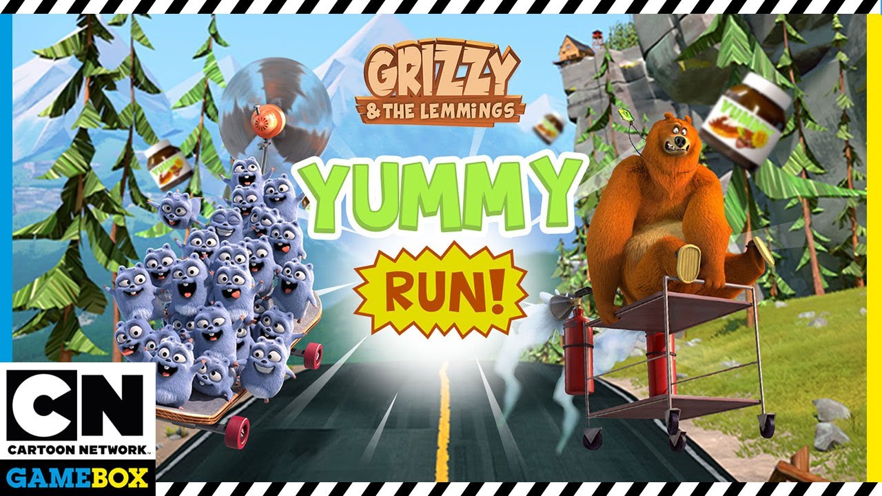 Grizzy and the Lemmings GamePlay | Yummy Run - Awesome game | Cartoon ...