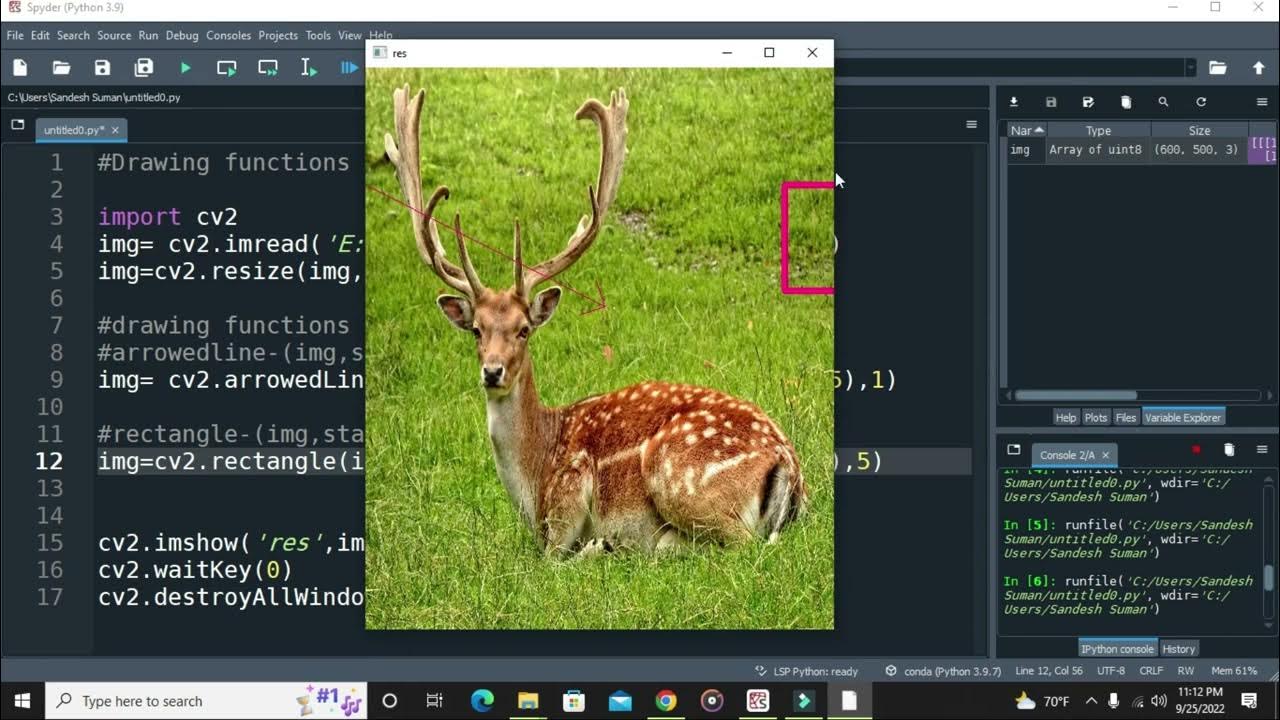 Tutorial 3- Drawing Functions in OpenCV | Image Processing Course ...